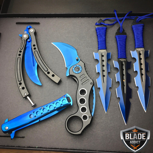 ALL BLUE TACTICAL MYSTERY SET - MEGAKNIFE