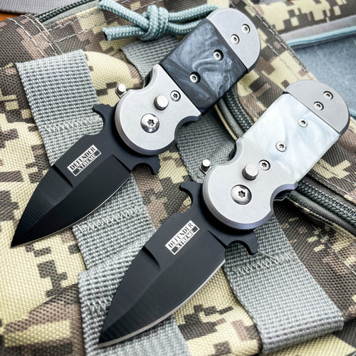 Mini Auto Pearl Pocket Knife - MEGAKNIFE