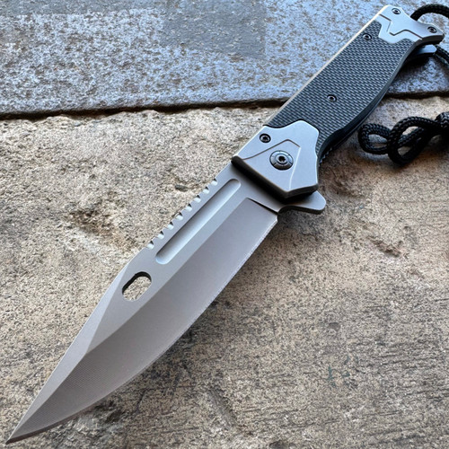 Heavy Duty Tactical Spring Assisted Pocket Knife - MEGAKNIFE