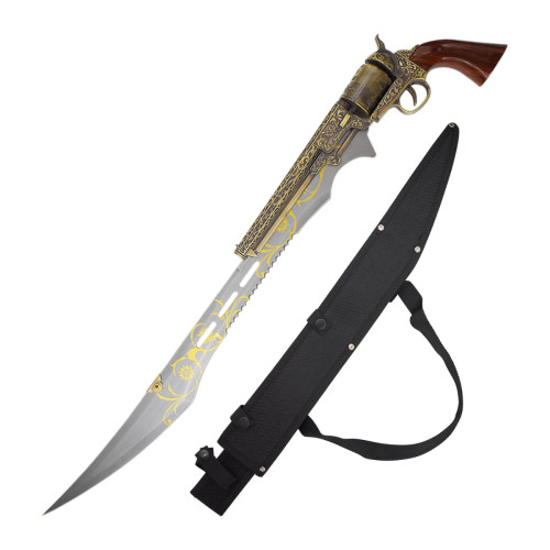 Civil War Decorative Western Gun Blade Sword With Sheath - MEGAKNIFE