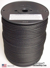 Antenna Support Rope, 3/16" 600', Black, Round, 100% Dacron Polyester Rope