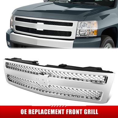 CAAP Factory Replacement Diamond Mesh Grille 12-13 Chevy Silverado 1500 ...