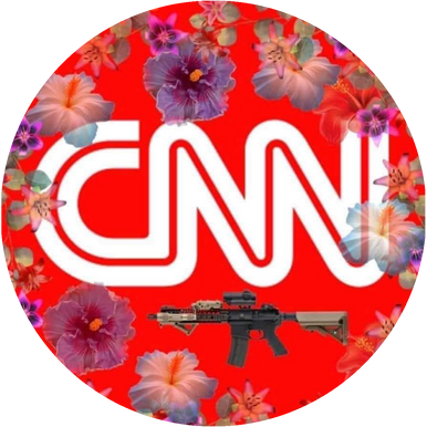 CNN Floral Logo Stickers - Meme Mayhem Sticker Store