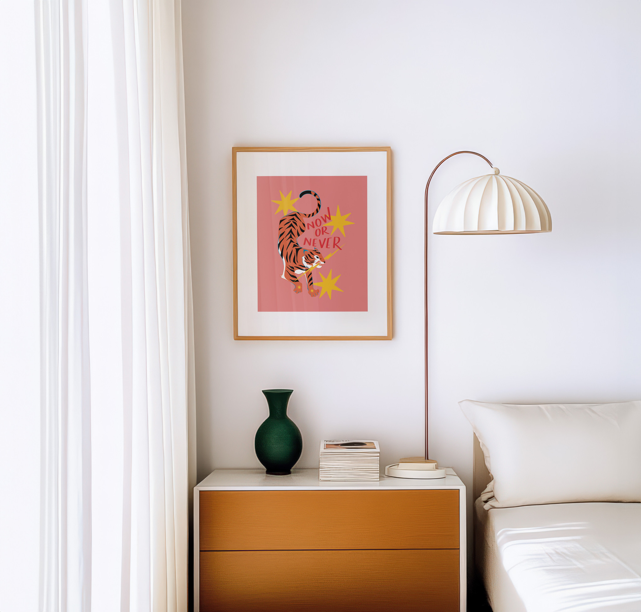 Now or Never art print - Chauncey and Coco