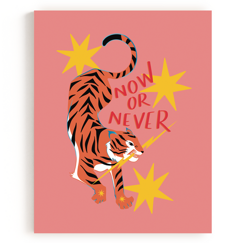 Now or Never art print - Chauncey and Coco
