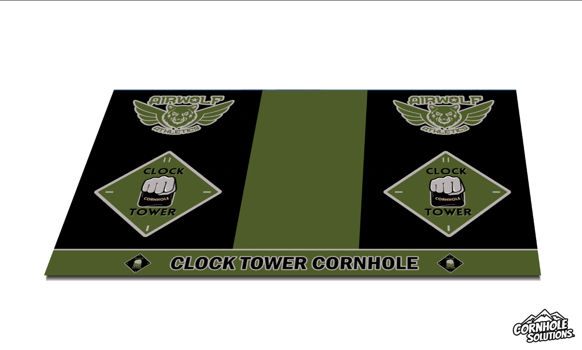 Custom Cornhole Pitching Mat