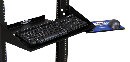 Short Depth Keyboard Shelf with Pivoting Mouse Tray, 3U x 19"W x 8"D ...