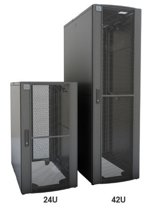 42U DCF Optimized Rack Enclosure Depth: 43.3" (1100mm), Width: 23.6 ...