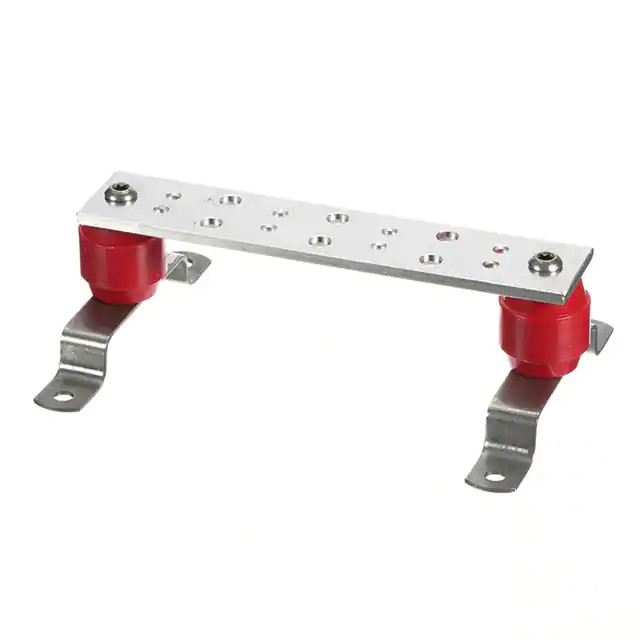 Grounding busbar, 1/4" x 2" x 10"L - BICSI Compliant - Server Racks Online