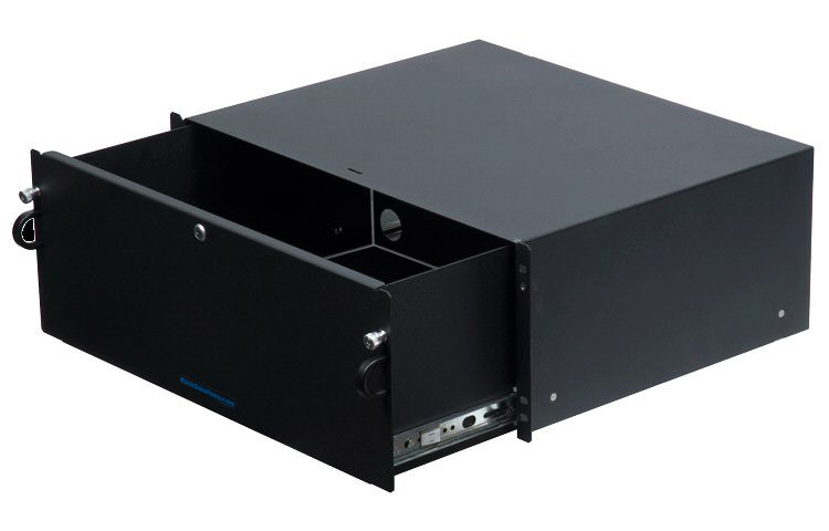 4U Lockable Rackmount Drawer - 14.25"D, 100 lb capacity - Server Racks ...