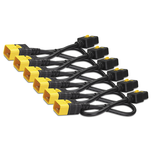 APC NetShelter Locking Power Cord Kit (6-Pack) – C19 to C20, 0.6m
