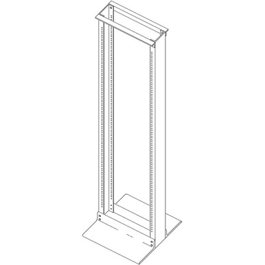 34-100807-GRU1M 7ft. Aluminum Relay Rack, 19" EIA