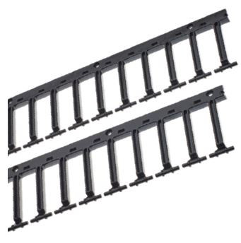 RSCMF48U 48U Railmounted cable management fingers w/ hardware