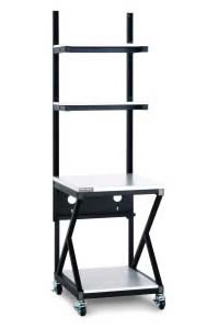 24" Performance LAN Station with Full Bottom Shelf - Server Racks Online