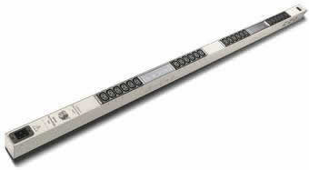 CDU Maximum Density Metered Vertical Zero U PDU, 208V, 24 IEC C13, NEMA ...