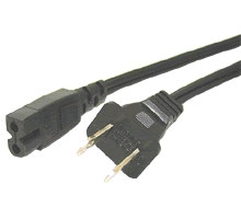 6ft Polarized 2-Slot Power Cord IEC320 C7 to NEMA 1-15P - Server Racks ...