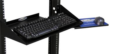 Short Depth Keyboard Shelf with Pivoting Mouse Tray, 3U x 19"W x 8"D ...