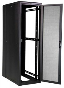 ES 42U x 24"W x 42"D Server Rack, Mesh Front & Split Fan Rear Door ...