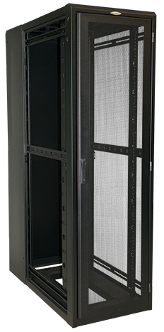 ES-Series 42U x 24"W x 48"D Server Rack, Mesh Front & Split Mesh Rear ...