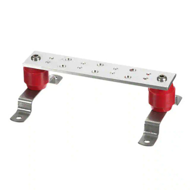 Grounding busbar, 1/4" x 2" x 10"L - BICSI Compliant - Server Racks Online