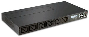 Smart PDU, 1U, 3-ph 24A 208V, fixed cord with L21-30, 6 C19 - Server ...