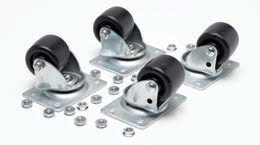 Casters for RS Racks (Set of 4 - 2x fixed, 2x swivel) - Server Racks Online