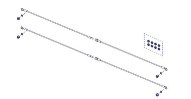 Rack Electrical Grounding Kit - (1) 46"L, (5) 24"L Ground Wire ...