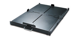 Heavy Duty Sliding Shelf 200lbs/91kg Black - Server Racks Online