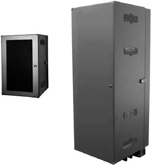 CUBE-iT Plus Swing-out Cabinet (33U, 18"D, Black) Plexiglass Door ...