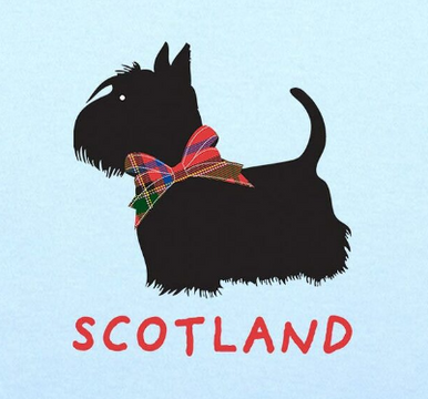 Scotland Tartan Dog PRINT DESIGN - Insignia Souvenirs