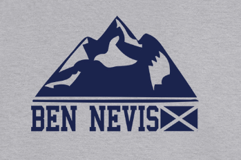 Ben Nevis Mountain (Navy) PRINT DESIGN - Insignia Souvenirs