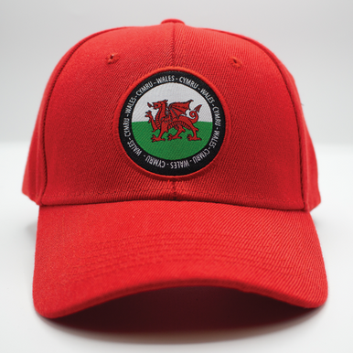 Wales Cymru Circle Badge Cap - Red