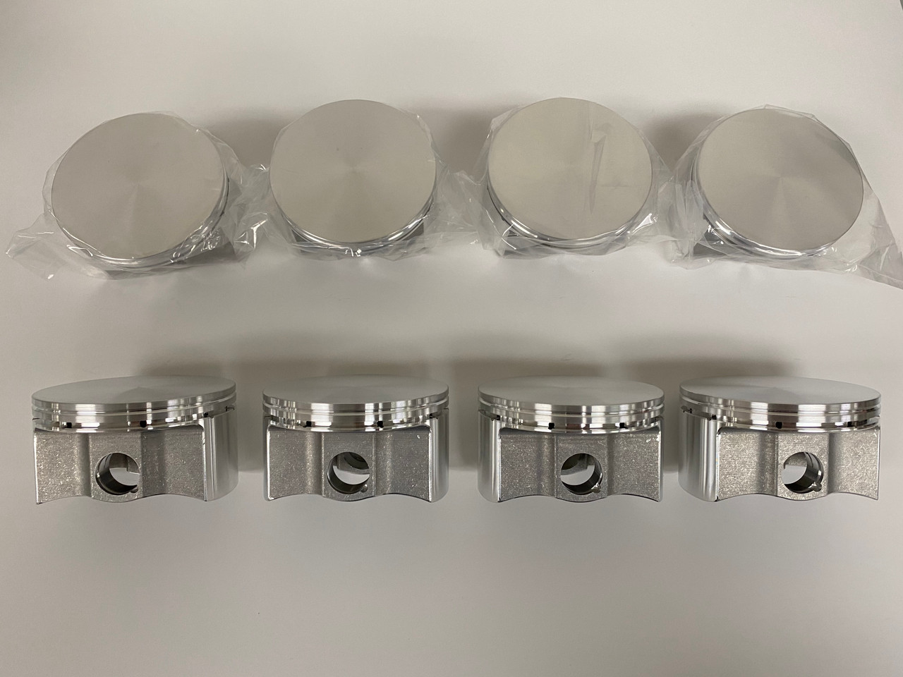 Gibtec SBC 327ci/250hp Flat Top Pistons - New - Patterson Elite