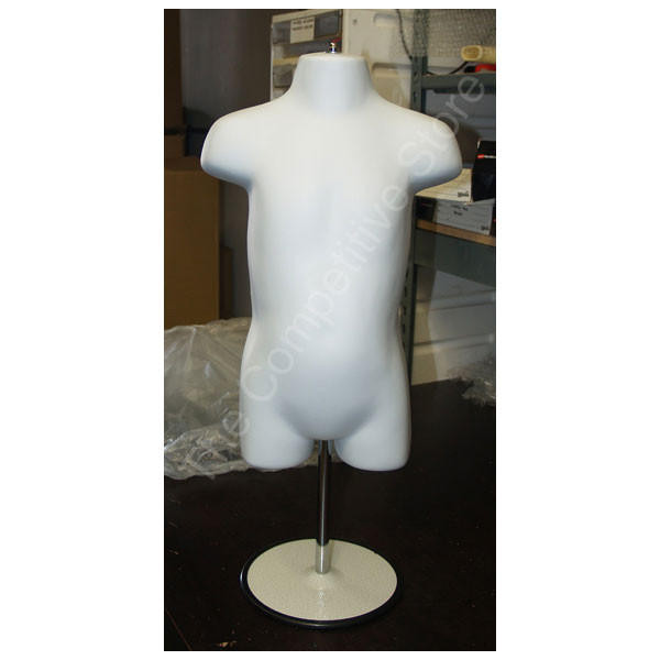 Mannequin Stand Base - Metal Base & Pole 19" Height To 38"