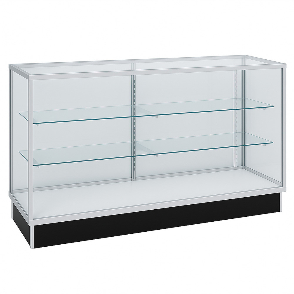 70" Glass Display Case Rental with Locking Doors
