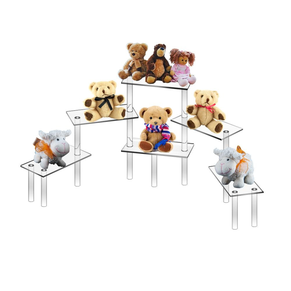 3-Tier, 6-Table Acrylic Display – Space-Saving for Retail Counters 3-Tier, 6-Table Acrylic Display – Space-Saving for Retail Counters