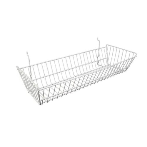 Universal Slatwall Wire Metal Baskets - Ideal Store Displays