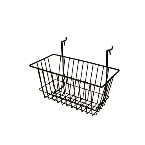 Universal Slatwall Wire Metal Baskets - Ideal Store Displays
