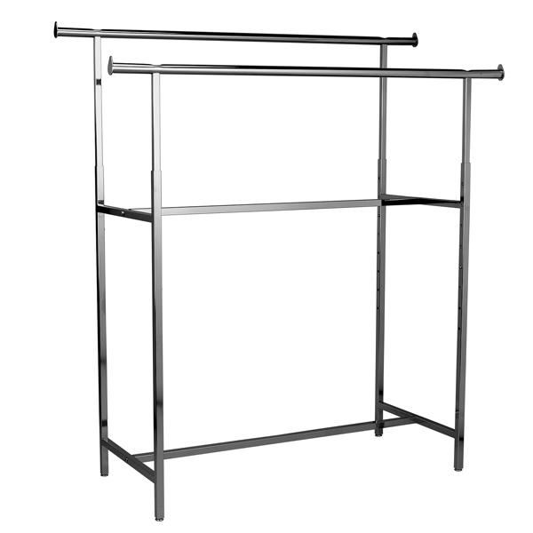 Double Rail Clothes Rack | Ideal For Clothing Showrooms
