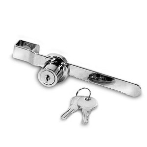 Sliding Showcase Lock | Strong Metal With Chrome Finish