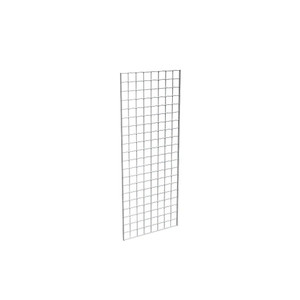 Chrome 2' x 5' Grid Panels – Portable Wire Gridwall Display