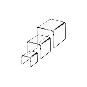 Clear Tiered Acrylic Risers for Retail and Home Use