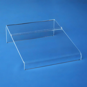 Wide Slanted Shoe Riser - Durable Acrylic Display Stand
