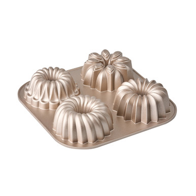 Assorted Mini Fluted Ring Cake Pan, 24 x 24 x 4.5cm - Champagne ...