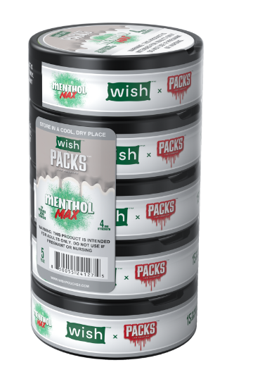 Wish Packs Nicotine Pouches - Menthol Max