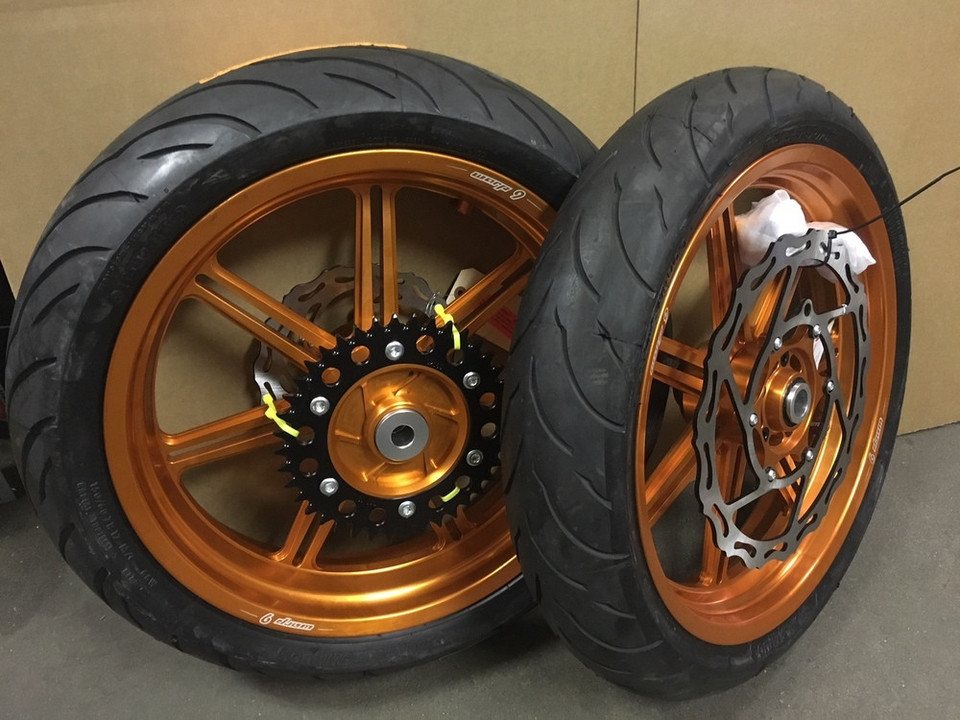 Warp9 Tubeless Forged Supermoto Wheels | Custom Moto Wheels