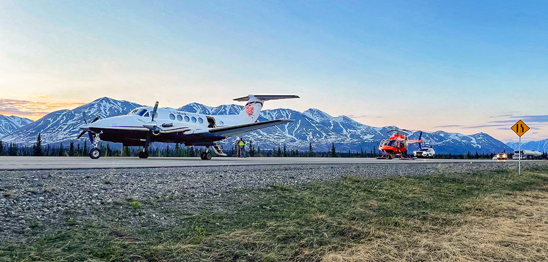 LifeMed Alaska Performs Incredible King Air Highway Landing ...