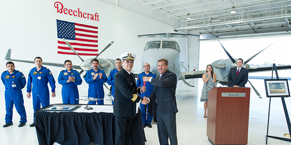 Beechcraft Delivers T-6C+ trainers, King Air 350ER to Mexican Navy ...