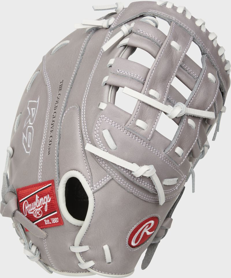 Rawlings R9 12.5" Fast Pitch First Base Glove Grey Right Hand Throw