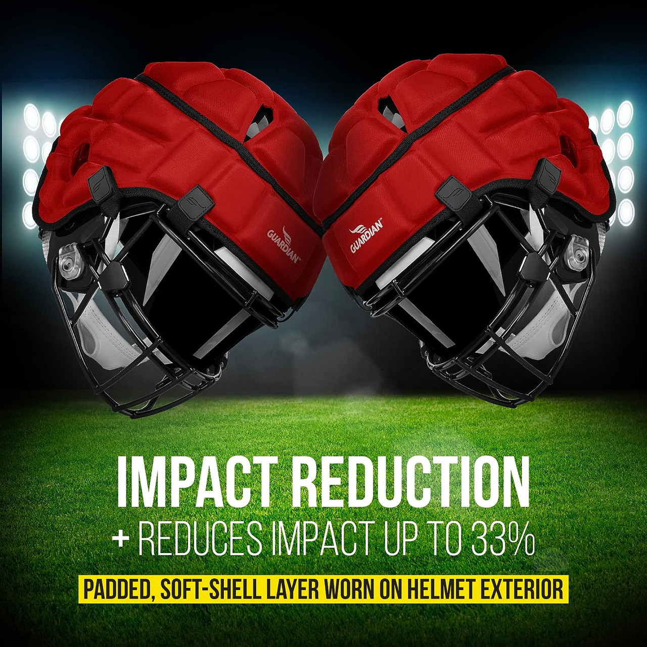 Guardian Innovations Soft Shell Football Helmet Cover Black XT